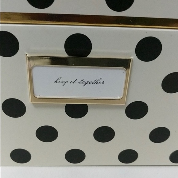 kate spade | Accessories | Kate Spade Nesting Gift Box Polka Dot Black ...